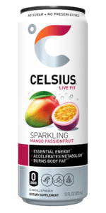 Celsius Sparkling Mango Passionfruit | Big Geyser